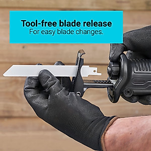 BLACK+DECKER 7 Amp Electric Reciprocating Saw with Removable Branch Holder (BES301K)