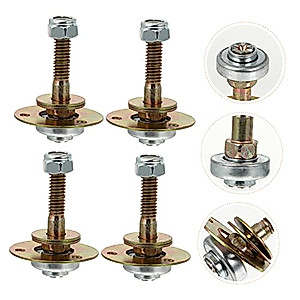 Yardwe 4pcs Rocking Chair Bearing Furniture Bolts Gaming Chair Accessories Rocker Glider Connecting Piece for Rocking Chair Dining Room Chair Screws Glider Rocker Parts Rocking Chair Part