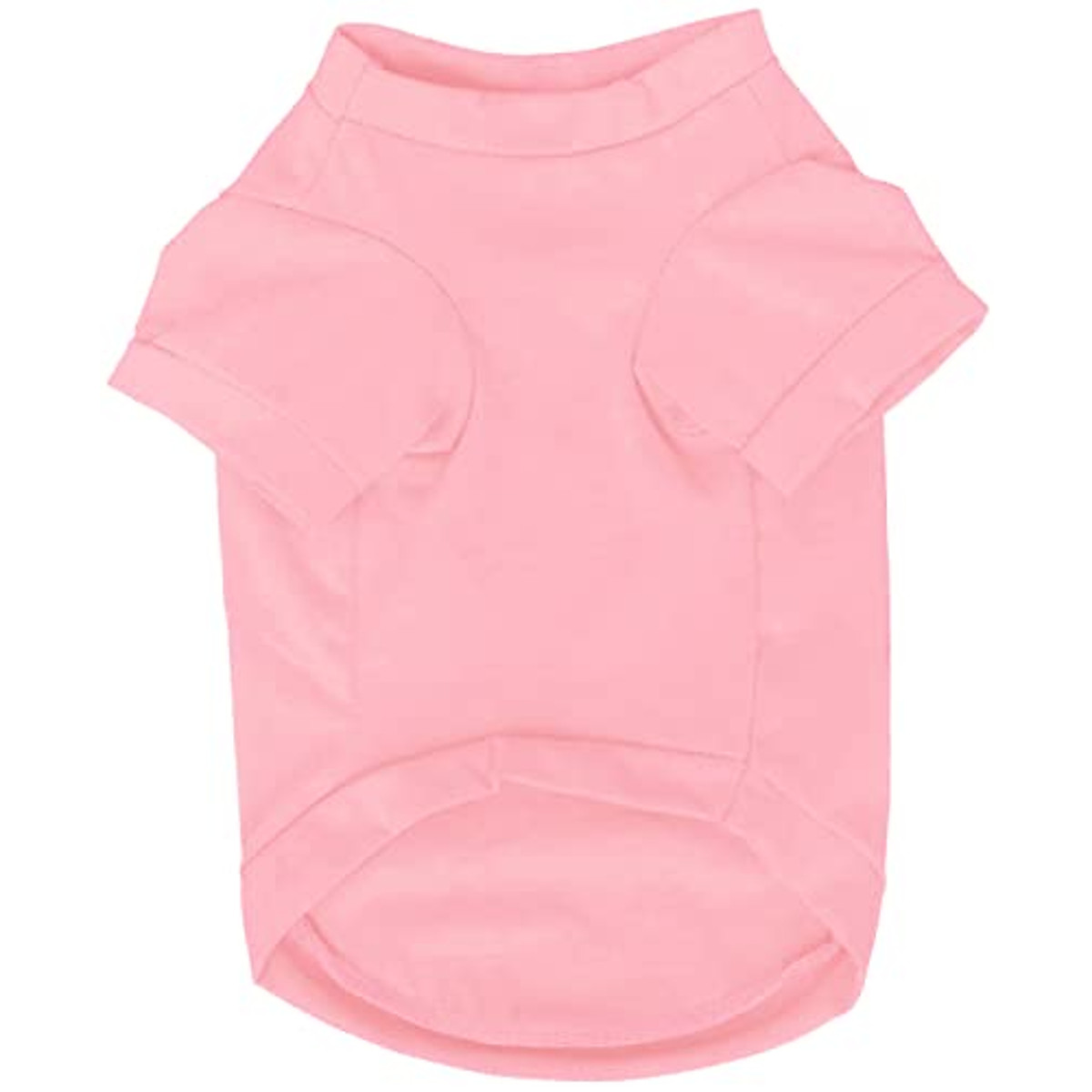 Oasis Plus Pink 100% Cotton Pet T-Shirt Vest Costume Clothes for Medium Female Male Dogs Cats Rabits