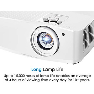 Optoma UHD50X True 4K UHD Projector for Movies & Gaming | 240Hz Refresh Rate | Lowest Input Lag on 4K Projector | Enhanced Gaming Mode 16ms Response Time | HDR10 & HLG Compatibility | 3400 lumens
