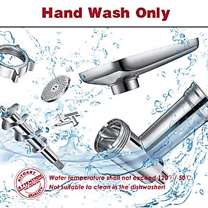 Metal Food Grinder Attachments for KitchenAid Stand Mixers, Meat Grinder, Sausage Stuffer, Durable Perfect Attachment for KitchenAid Mixers, Silver(Machine/Mixer Not Included)