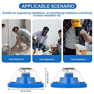 Drill Dust Collector, Electric Drill Dust Collector Bowl, 2Pack Dust Catcher Hole Saw Accessories for Electric Hammer Drill