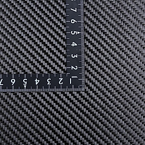 BAIWANLIN Carbon Fiber Fabric Cloth High Strength Lightweight for Car Modification | 200g/m² | 1m/39.37" Wide Roll length0.5m/19.69",Twill
