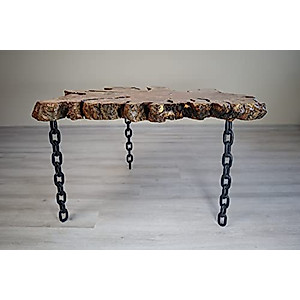 Live Edge Olive Tree Root Amazing Naturally Form Wood Slab, Big Coffee Table 79X 77 cm (Handmade)