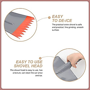 LIFKOME Strain- Reducing Snow Shovel Ice Remover Iron Garden Shovel Gardener Scoop Shovel Replacement Shovel Head Heavy Duty Ash Shovel Digging Spade