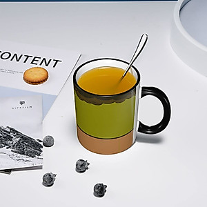 ThisFine this is fine mug,funy Mug Travel Coffee Mug For Men Women 11 Ounce Ceramic Tea Cup,funy Inspirational Gifts Black