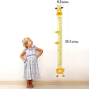 I'm Wood and Fabric Wall Growth Chart, Height Measurement, Scale, Ruler for Kids (Cow)