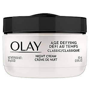 Night Cream with Beta-Hydroxy Complex and Vitamin E by Olay Age Defying,Classic, 2 Fl Oz (Pack of 2)