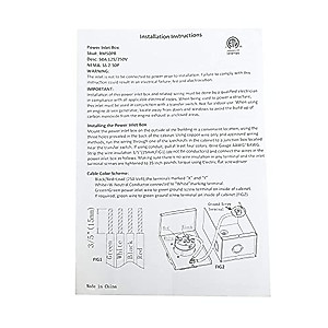 BLACKHORSE-RACING 50 Amp Generator Power Inlet Box, NEMA SS2-50P/CS6375 Power Inlet Box for 3 Prong Generator Cord, Receptacle Box Weatherproof 125/250V, 12500W