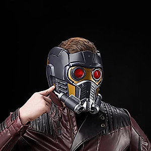 Marvel Legends Series Star-Lord Premium Electronic Roleplay Helmet with Light and Sound FX, Perfect for Adult Halloween Costume, Guardians of The Galaxy Adult Roleplay Gear