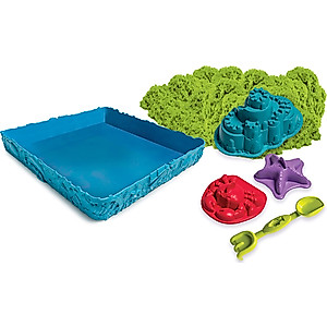 Kinetic Sand - Sandcastle Set with 1lb of Kinetic Sand and Tools and Molds (Color May Vary)