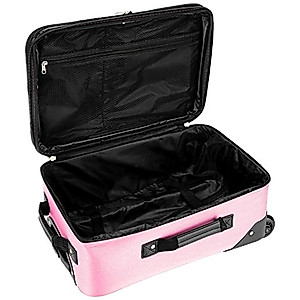 Rockland Fashion Softside Upright Luggage Set, Expandable, Pink, 2-Piece (14/19)