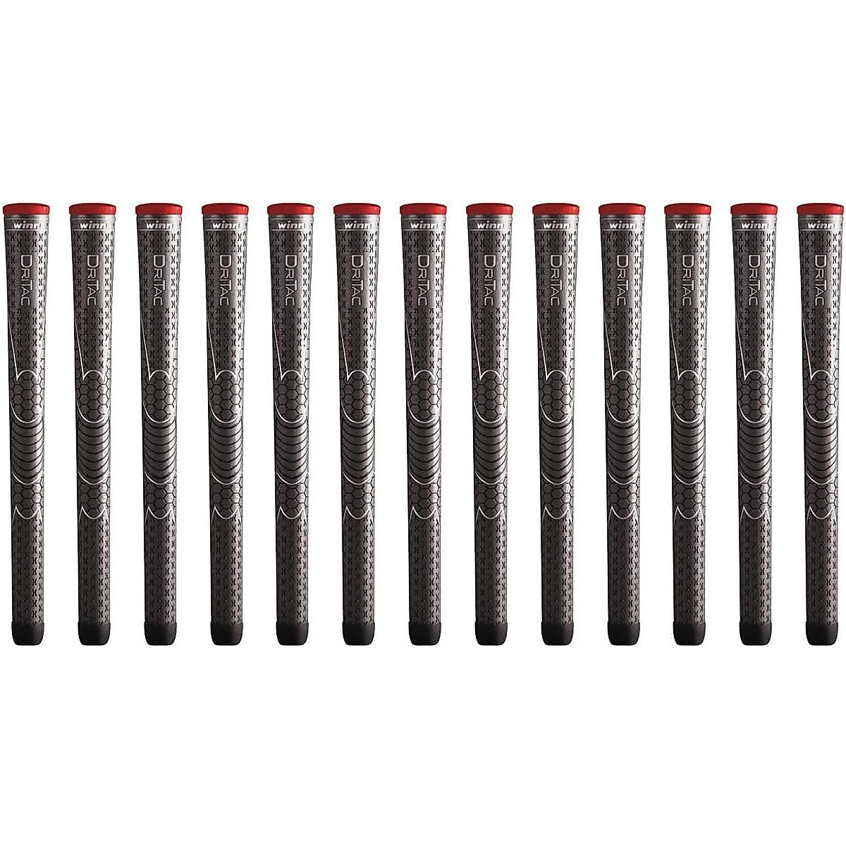 Winn Dri-Tac Standard Dark Gray 13 Piece Golf Grip Bundle (