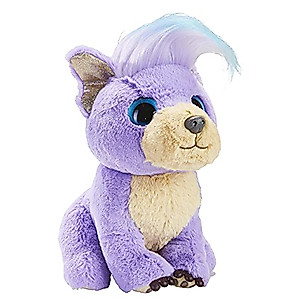 Little Live Pets | Scruff-a-Luvs Cutie Cuts! Shave, Reveal and Style, Plush Rescue Pet - Purple Puppy