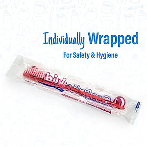 Bottles N Bags MEGA Pack Kids Disposable Toothbrushes with Paste | Children's Bubblegum Pre-Pasted & Individually Wrapped Toothbrush Bundle | Perfect for School, Camp, Summer Vacation, (36 Pack)