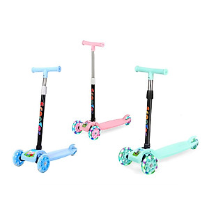 Scooters for Kids Toddler Scooter - Deluxe Aluminum 3 Wheel Glider w/Kick n Go, Lean 2 Turn Wheels, Step 4 Brake, Toddlers Training Three Wheeled Kid Ride on Toys Best for Little Boys & Girls - Black