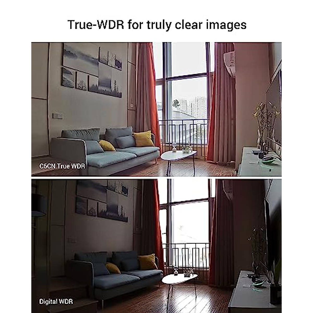 EZVIZ 1080P Indoor WiFi Camera, 360° Coverage, Smart Tracking, Human Detection, Two-Way Talk, 33ft Night Vision, Support MicroSD Card | C6CN