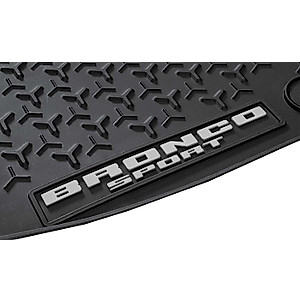 OEM Front ,Rear, & Cargo 5pc Black Rubber Floor Mat Liners for 2021-2022 Bronco Sport w/ Full Size Spare Tire