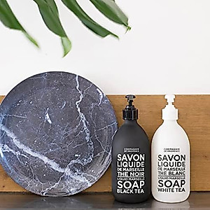 Compagnie de Provence Savon de Marseille Extra Pure Liquid Soap - White Tea - 16.9 Fl Oz Glass Pump Bottle