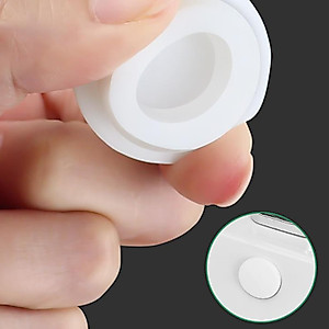 4 Pack Sink Overflow Hole Cover for Kitchen Sink Hole Overflow Cap for Bathroom Sink Basin Trim Overflow Cover Insert in Hole Round Caps (White)