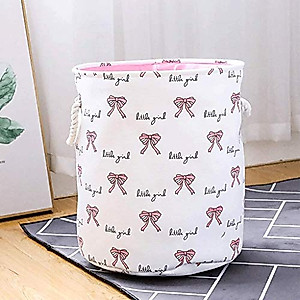 TBGFPO Storage Basket-Medium Round Laundry Hamper Nursery Baskets Collapsible Storage Bin Dirty Clothes Basket Shelf Closet Organization Home Decor