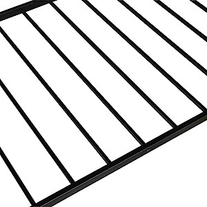 ATH-S Metal Bunk Bed with Desk, Twin Over Twin Over Full Bunk Beds, L-Shaped Metal Triple Twin Over Full Bunk Bed Teens Adult, Black with Desk (Color : Black)