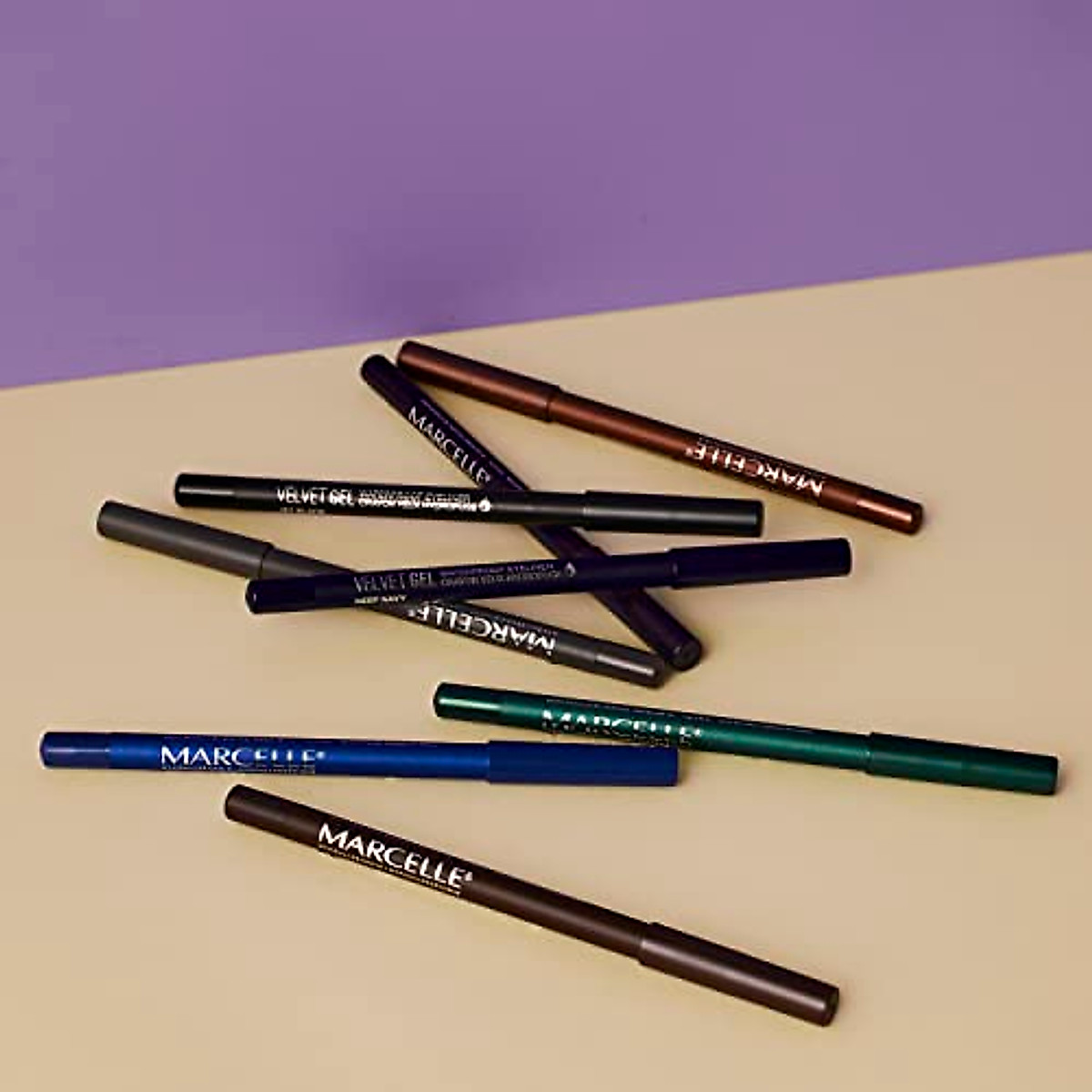 Marcelle Velvet Gel Waterproof Eyeliner, Deep Navy, Hypoallergenic and Fragrance-Free, 0.04 oz