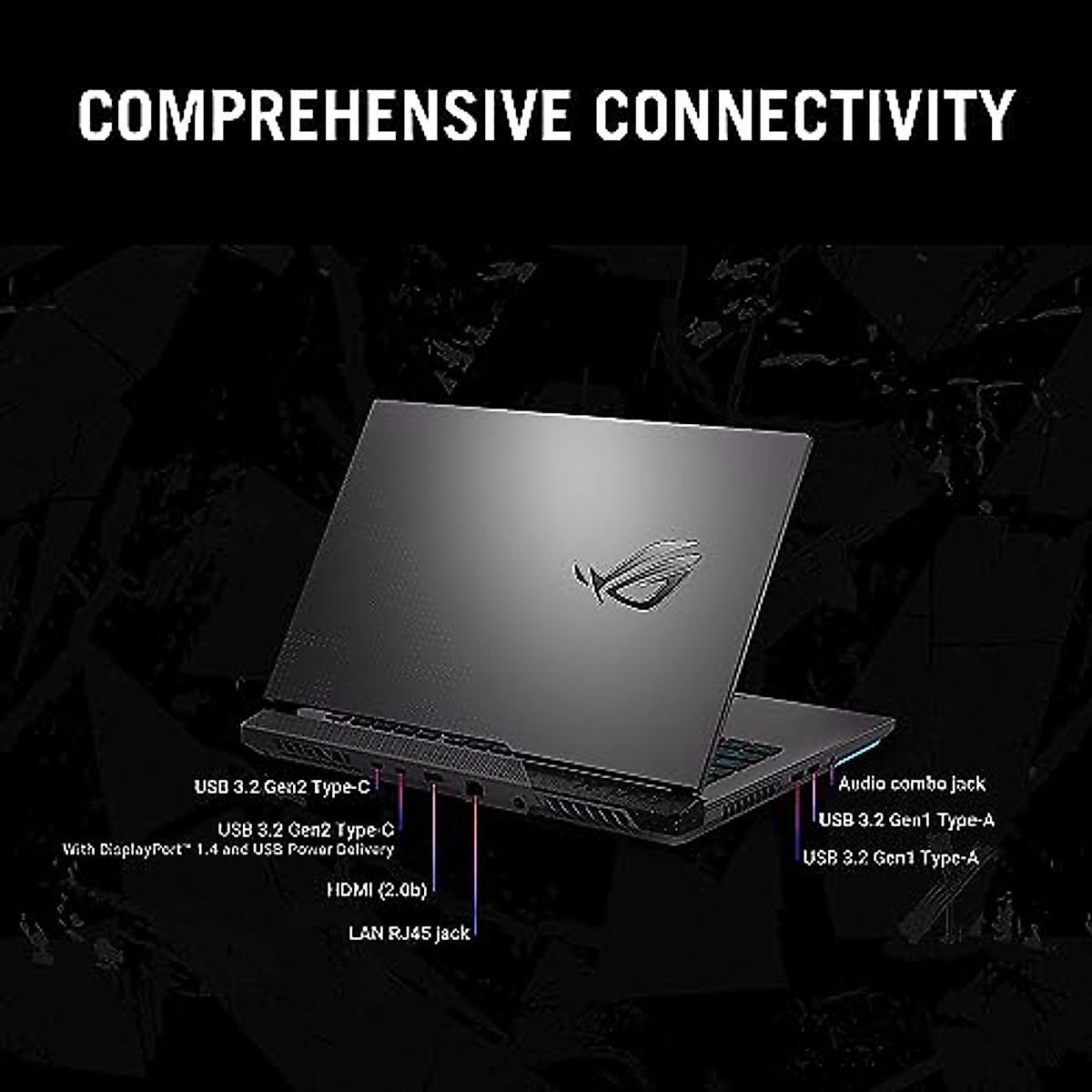 ASUS 2023 Newest ROG Strix G15 Gaming Laptop, 15.6" WQHD 165Hz Display, AMD Ryzen 7 6800H Processor, NVIDIA GeForce RTX 3060, 64GB DDR5 RAM, 2TB SSD, Backlit Keyboard, Windows 11 Home, Eclipse Gray
