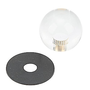 DAUERHAFT Arcade Game Joystick, High Sensitivity ABS Metal Quadrate Retaining Ring Arcade Game Fighting Stick for Game Room(Transparent)