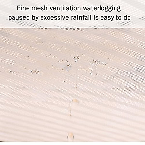 KASCLINO Herb Drying Rack 3 Layer Hanging Mesh Net, Foldable Herb Dryer Hanging Rack with Zipper, for Buds, Fruits, Hydroponics Flowers, Vegetables, Fish, Clothes, Doll(White)