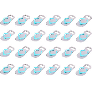 Flever Slipper Shaped Red Wine Beer Bottle Cap Opener (24, Blue)