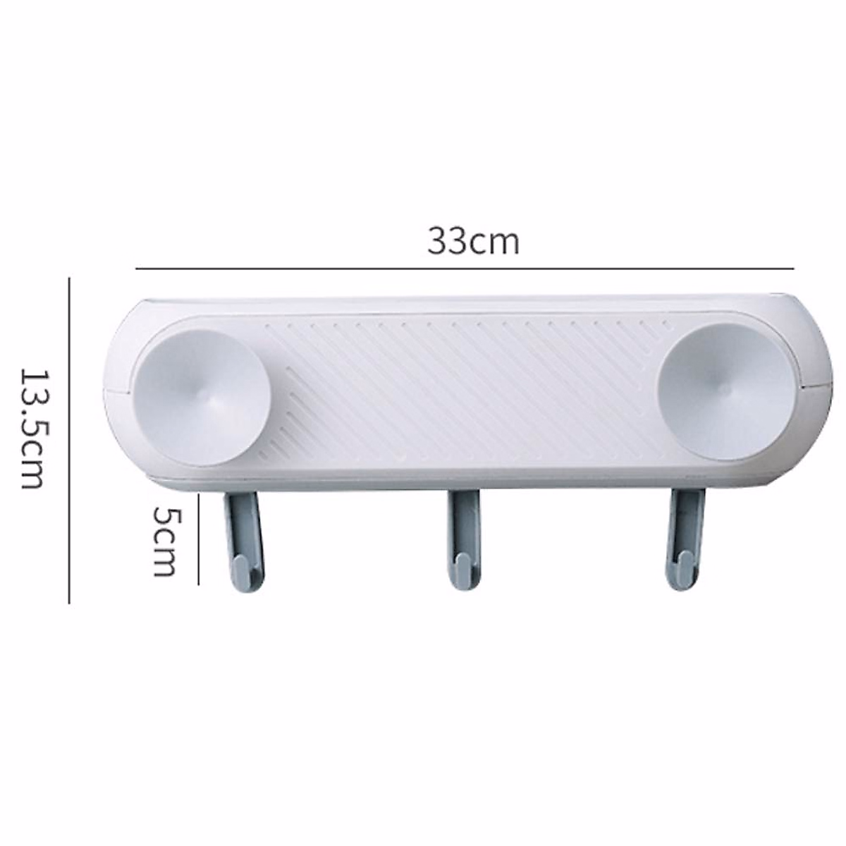 XJJZS Pot Lid Cutting Board Storage Rack Wall Hanging Pot Lid Rack with Hooks Kitchenware Organizer Kitchen Hooks Home Tools (Color : A)