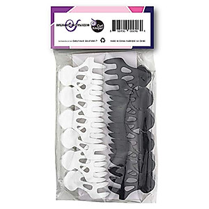 CURL KEEPER - Roller Jaw Clamps: Lift At The Roots For a Full Looking, Bouncy Style That Preserves The Natural Form Of Your Curls (12 Roller Jaw Clamps Per Pack)