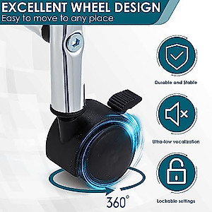 Sapodilla Rolling Storage Cart and Organizer with 12 Plastic Drawers-4 Lockable Casters for School Office Home Beauty Salon(White)