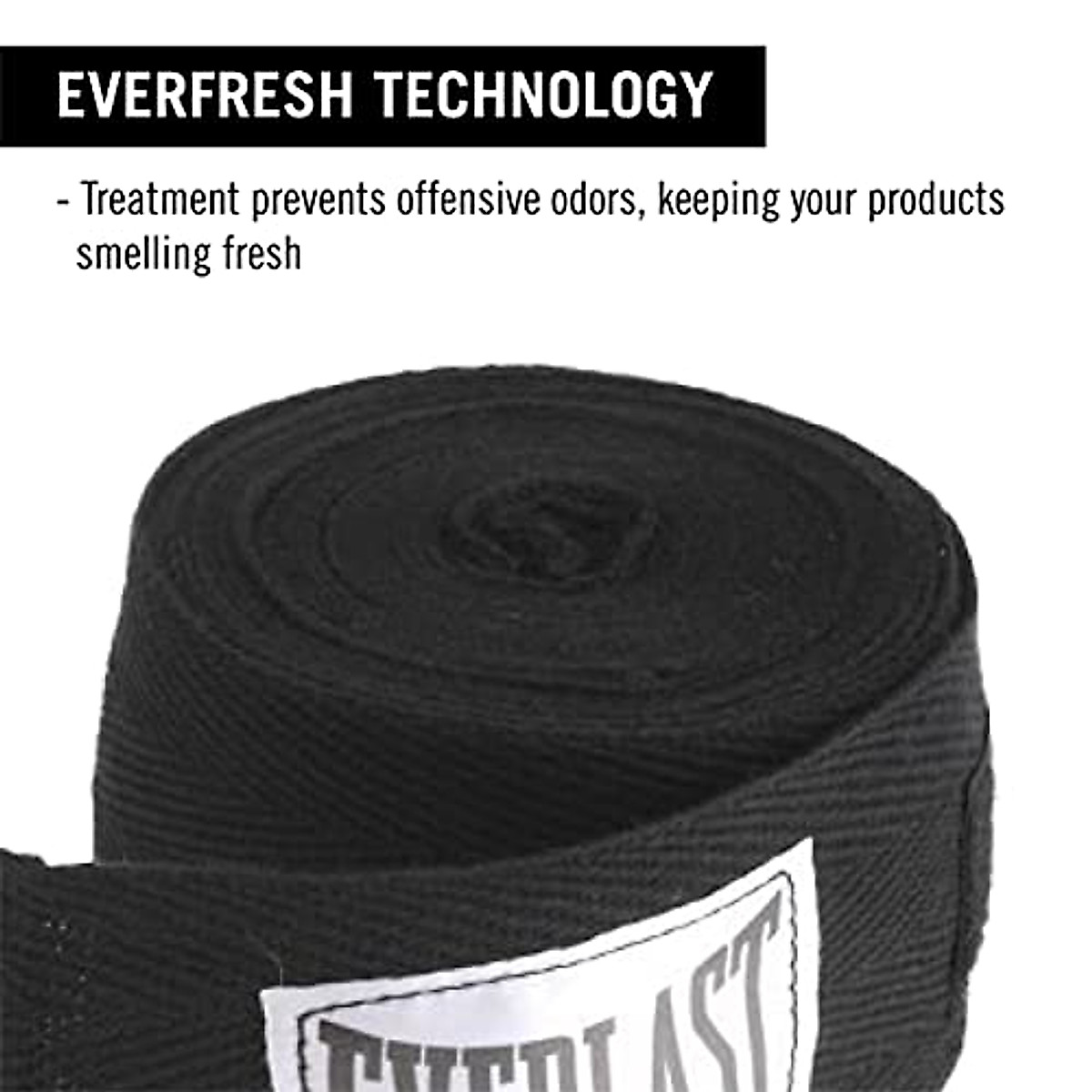 Everlast 4455BP Hand Wraps,Black
