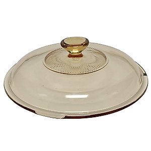 Visions 3.5L Covered Dutch Oven Amber Glass Pot & Lid
