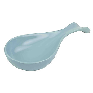 Home Basics Ceramic Spoon Rest (Turquoise)