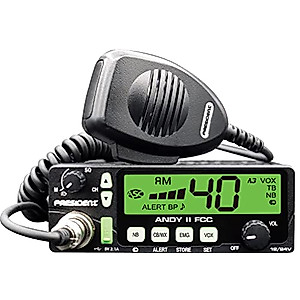 President Electronics ANDYII Cb Radio 12/24v 7clr Disp Usb Compact