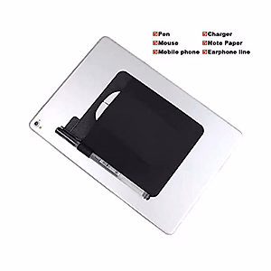 RIVEENY Pocket Pouch for Laptop with Reusable Adhesive,Pouch Holder for Computer Accessories,Self-Adhesive Mouse Headset Storage Bag for Portable External USB Cable,Apple Magic Mouse