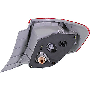 Evan Fischer Driver Side, Outer Tail Light Compatible with 2012-2014 Toyota Camry - TO2804114