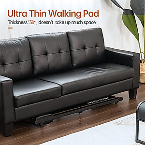 HOTSYSTEM Under Desk Treadmill, Walking Pad for Home/Office, Portable Walking Treadmill, Walking Jogging Machine with APP and LED Display