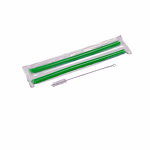 Green Vocal Tubes for Speech Therapy and Singing - Therapy Straws for Vocal Health - Set of 2 Silicone Tubes for water resistant Voice Therapy and singing training