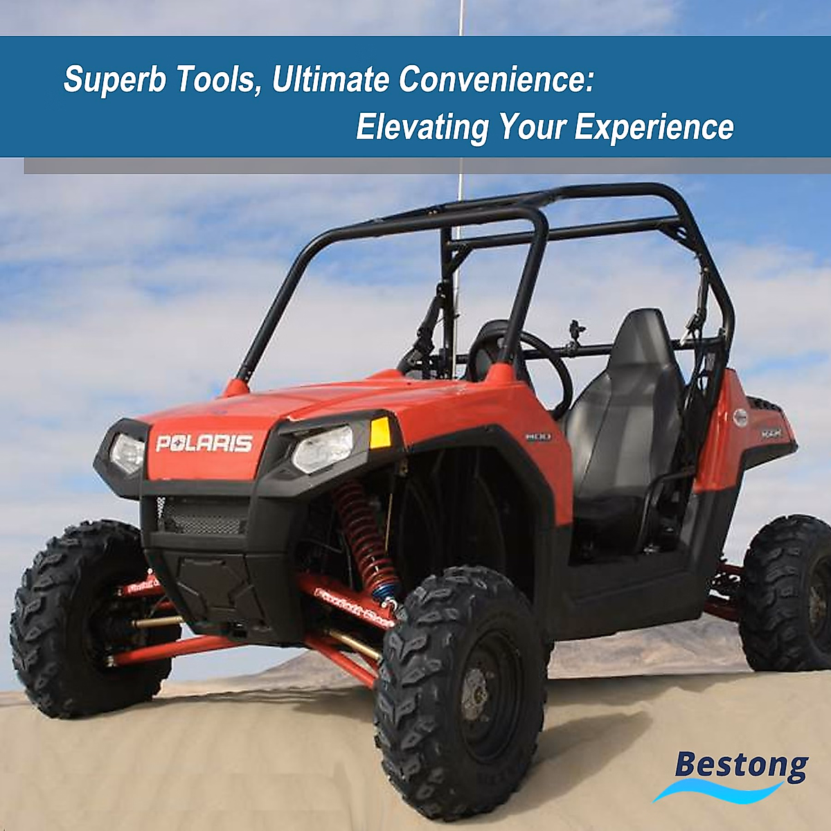 Primary Drive Clutch Puller compatible with Polaris All Models: RZR, Ranger, Sportsman, General, Scrambler, Worker, Xpedition, Trail Boss (Refer to Fitment) - ATV, UTV, Snowmobiles - Replaces 2870506