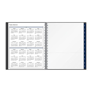 Blue Sky 2023 Monthly Planner, January - December, 8" x 10", Flexible Cover, Wirebound, Passages (142074)