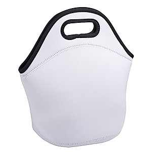 HooAMI Sublimation Blank Lunch Bag Reusable Insulated Thermal Lunch Box Carry Case Handbags Tote with Zipper for Adults Nurse Teacher Work Outdoor Travel Picnic