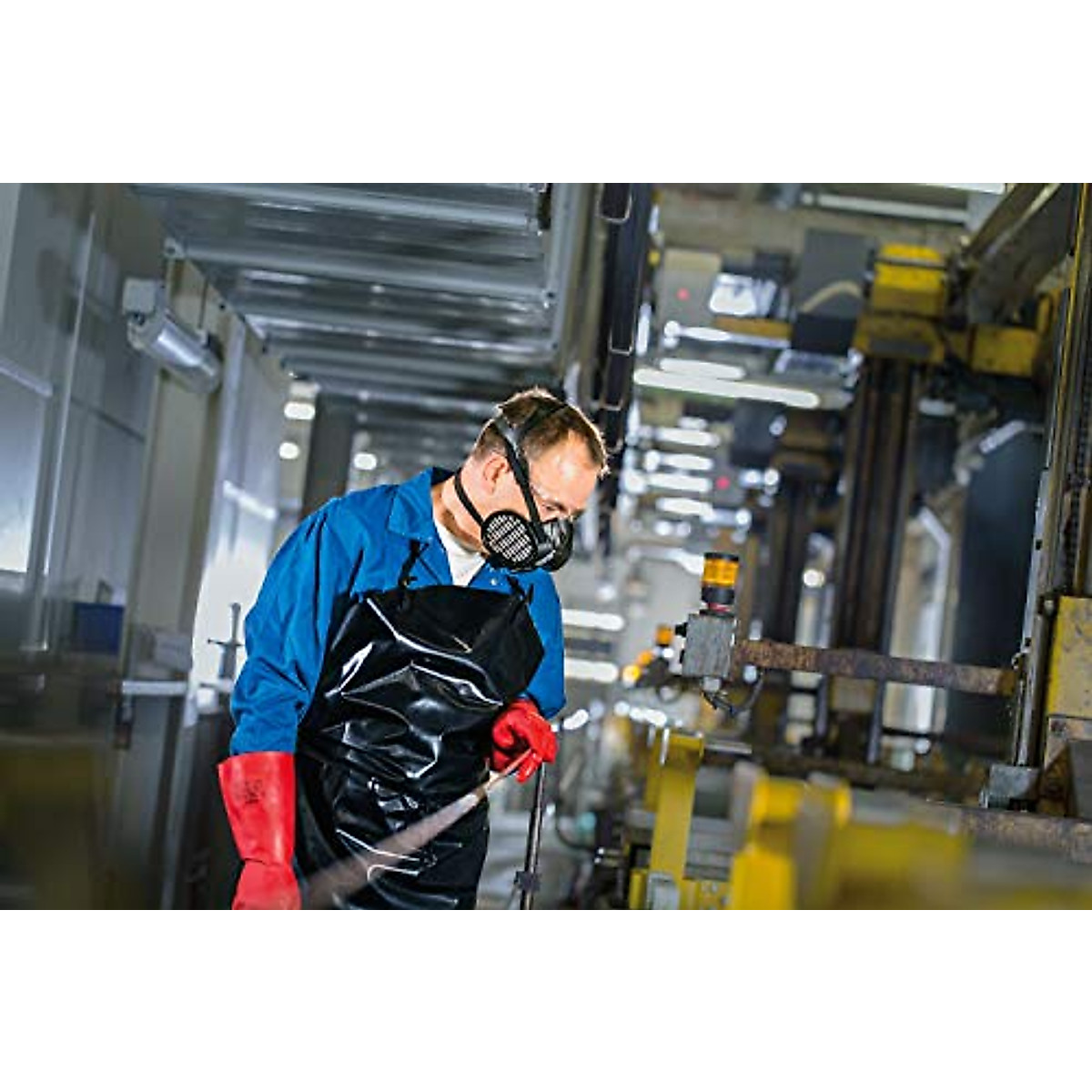 Dräger X-plore 3500 Half-Face Respirator Mask + 2x Multi-Gas Cartridge (OV/AG/HF/FM/CD/AM/MA/HS), NIOSH-Certified, Reusable Professional Respiratory Protection Kit