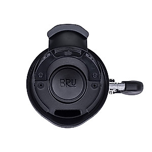 BruTrek BaseCamp Coffee Press - Double Wall Insulated Stainless Steel - Bru-Stop Technology, No Grounds in Coffee, No Spill Lid (Red Rock, 48 fl.oz)