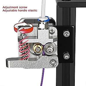 3D Printer Parts Metal Extruder Upgrade Kit for MK8 All Metal Kit for Ender 3/Pro/V2/CR-10/CR-10S Gray Aluminum 1.75mm Filament Extruder…