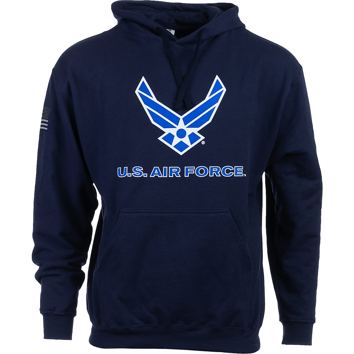 Ann Arbor T-shirt Co. U.S. Air Force Hoody | Licensed United States Airforce Tee Shirt, USAF Airman Veteran Hooded Hoodie - (Hoodie,XL)