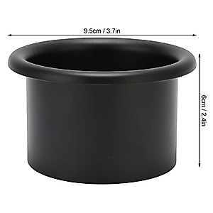 Hair Dryer Holder Insert, Firm and Rust Proof, Stainless Steel Hair Dryer Stand for Bathroom Hotel Hairdressing Salon(Black)